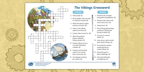 All About the Vikings Word Search